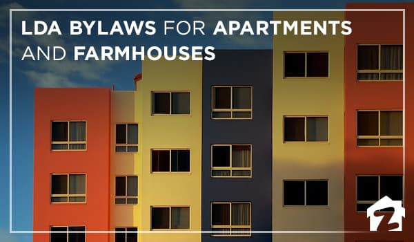 LDA bylaws for apartments and farmhouses
