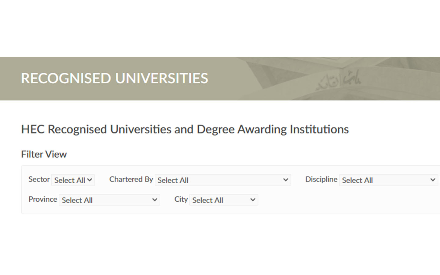HEC Recognised Universities in Pakistan | Zameen Blog